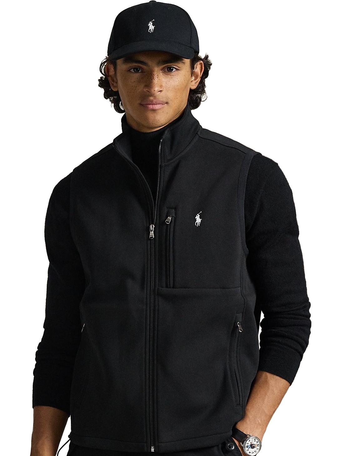 RALPH LAUREN Ralph Lauren Double-Knit Mockneck Vest